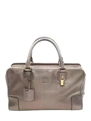 Loewe Amazona 36 Leather Handbag - Gold