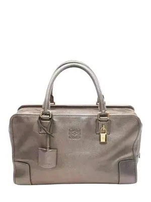 Loewe Amazona 36 Leather Handbag - Gold