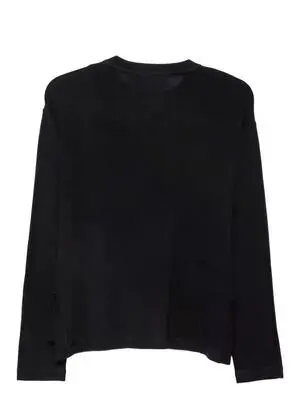 Sofie D'hoore Long-sleeve Knit With Side Slits - Black
