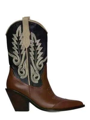 JOHANNA ORTIZ Alma Latina Embroidered Leather Boots