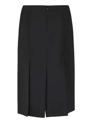 Seventy Midi Pleated Detail Pencil Skirt - Black
