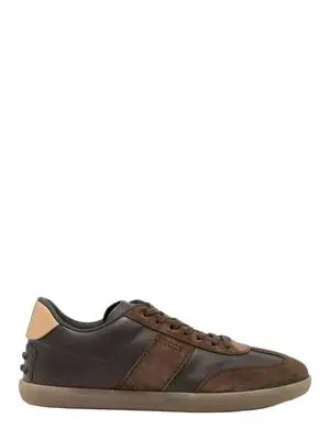 TOD'S Tod's Paneled Suede Sneakers