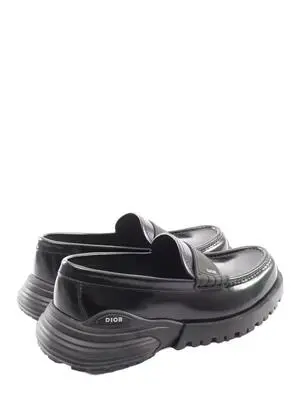 Dior 2020s Logo-plaque Loafers - Black