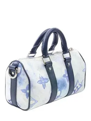 LOUIS VUITTON Monogram Watercolor Keepall Xs Tote Bag - Blue