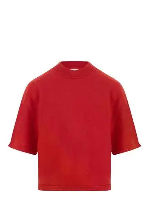 SA SU PHI Cashmere Crew-neck Sweater - Red