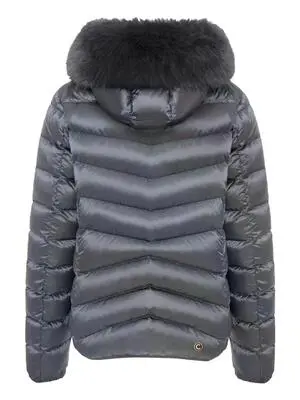 COLMAR Colmar Quilted Coat With Faux Fur Trim