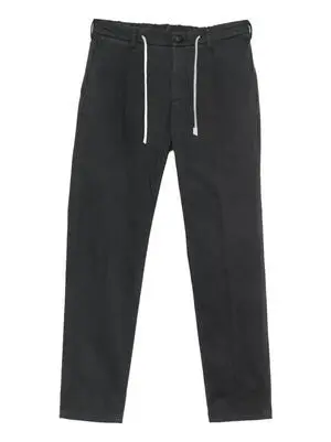 Eleventy Drawstring Straight-leg Trousers - Grey