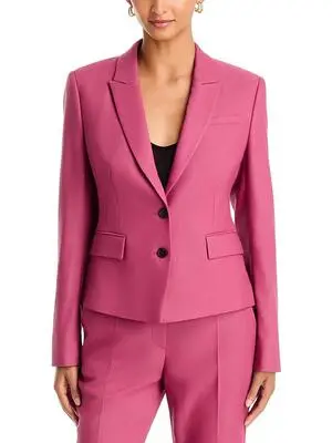 BOSS Jia Single Breasted Blazer - Open Red