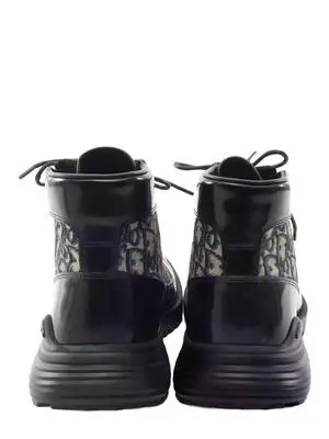 Dior 2010s Combat Oblique Boots - Black
