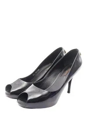 LOUIS VUITTON 2010 Aureary Line Open-toe Pumps - Black