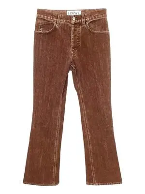 LOEWE Loewe Velour Button-Fly Jeans