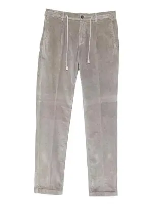 Eleventy Corduroy Drawstring Trousers - Grey