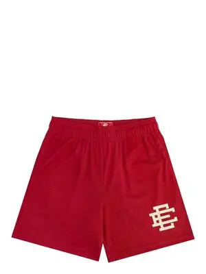 ERIC EMANUEL ERIC EMANUEL Logo Print Mesh Shorts Red