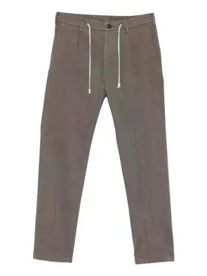Eleventy Drawstring Pleated Trousers - Grey