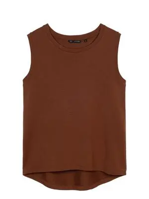 WEARTWO LONDON Hero Sleeveless Top - Brown