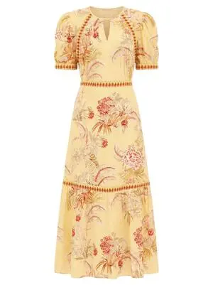 RAISHMA Raishma Mavis Floral Dress Yellow