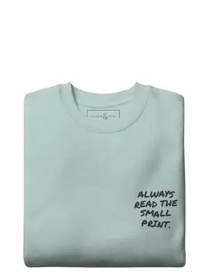 ANCHOR & CREW Organic Cotton Sweatshirt With Printed Text Detail - Blue