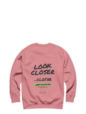ANCHOR & CREW Anchor & Crew "Small Print Annotations" Organic Cotton Sweatshirt Pink