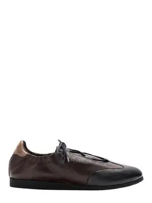 NAGUISA Raluca Multi Sporty Leather Shoes - Brown