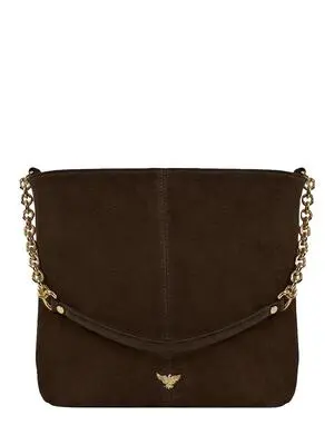 APATCHY LONDON Suede Bag - Brown