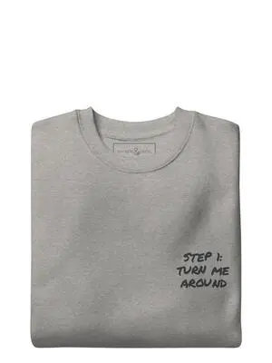 ANCHOR & CREW Organic Cotton Sweatshirt With Printed Motif - Grey