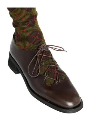 NAGUISA Matea Dark Lace-up Shoes - Brown