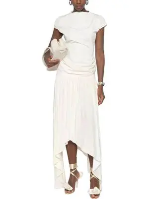 Magda Butrym Magda Butrym Draped Cap-Sleeve Blouse Neutrals