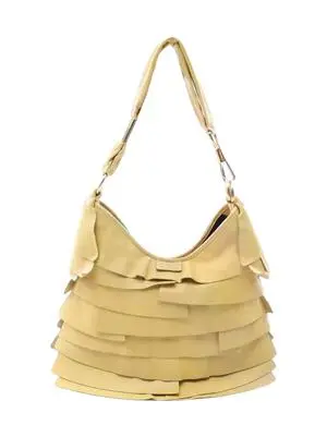 Saint Laurent 2000 Saint-tropez Ruffled Shoulder Bag - Neutrals