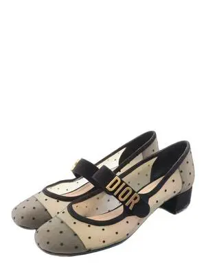 Dior Dot-pattern Mary Jane Pumps - Neutrals