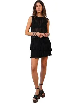 TOHEN Avery Micro-pleated Two-piece Set - Black