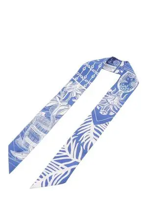 Hermès 2010s La Danse Des Amazones Silk Scarf - Blue