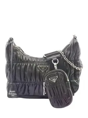 Prada 2010s Re-edition 2005 Shoulder Bag - Black