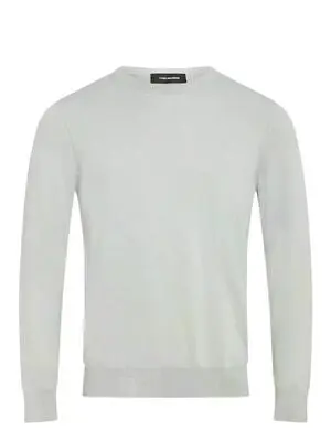 YVES SALOMON Crew Neck Sweater - Grey