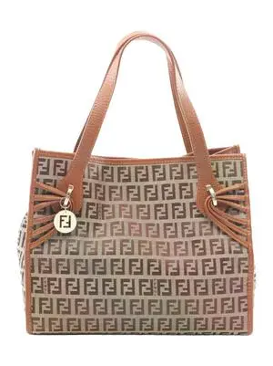 Fendi Zucchino Tote Bag - Brown