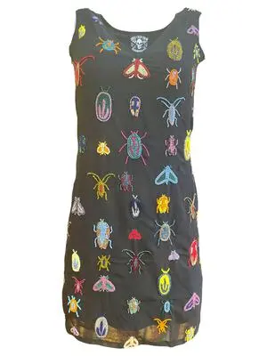 ANY OLD IRON Any Old Iron Hand-Beaded Insect Embellished Mini Dress