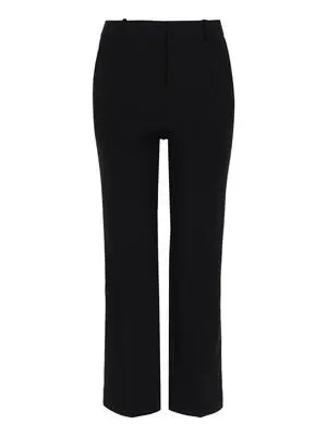 Co Cropped Cigarette Trousers - Black