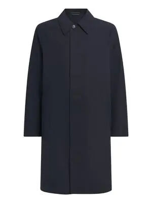 Sunspel Cotton Ventile Overcoat - Navy