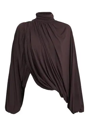 DE LA VALI De La Vali Asymmetrical Ruched Top