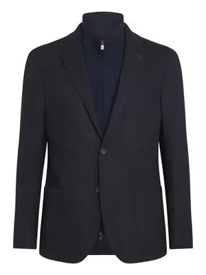 CORNELIANI Stretch-wool Detachable-insert Blazer