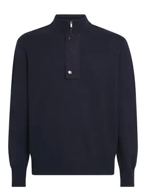 PAUL & SHARK Paul & Shark Virgin Wool Quarter-Zip Sweater