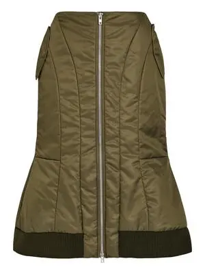 Simone Rocha Simone Rocha Padded Shell Midi Skirt Khaki