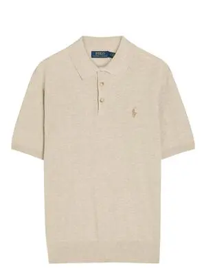 Polo Ralph Lauren Logo-embroidered Cotton Polo Shirt Light Brown