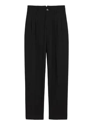 AMI Paris Two-pleats Wool Trousers - Black