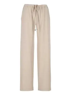 Antonelli Firenze Drawstring Waist Straight-leg Pants - Light Brown