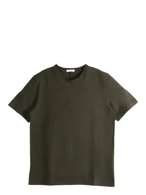 THE ROW Crew Neck T-shirt Brown