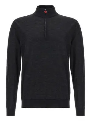 Kiton High Neck Knitted Pullover - Black
