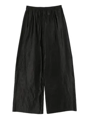 THE ROW The Row Gala Silk Trousers Black