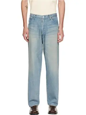 SSSTEIN Oversized Fit Jeans - Indigo