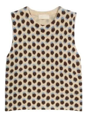 IBLUES IBlues Sleeveless V-Neck Vest With All-Over Print