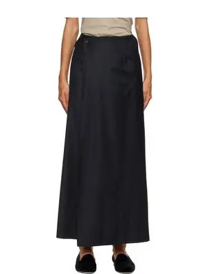 SSSTEIN Maxi Wrap Skirt - Black